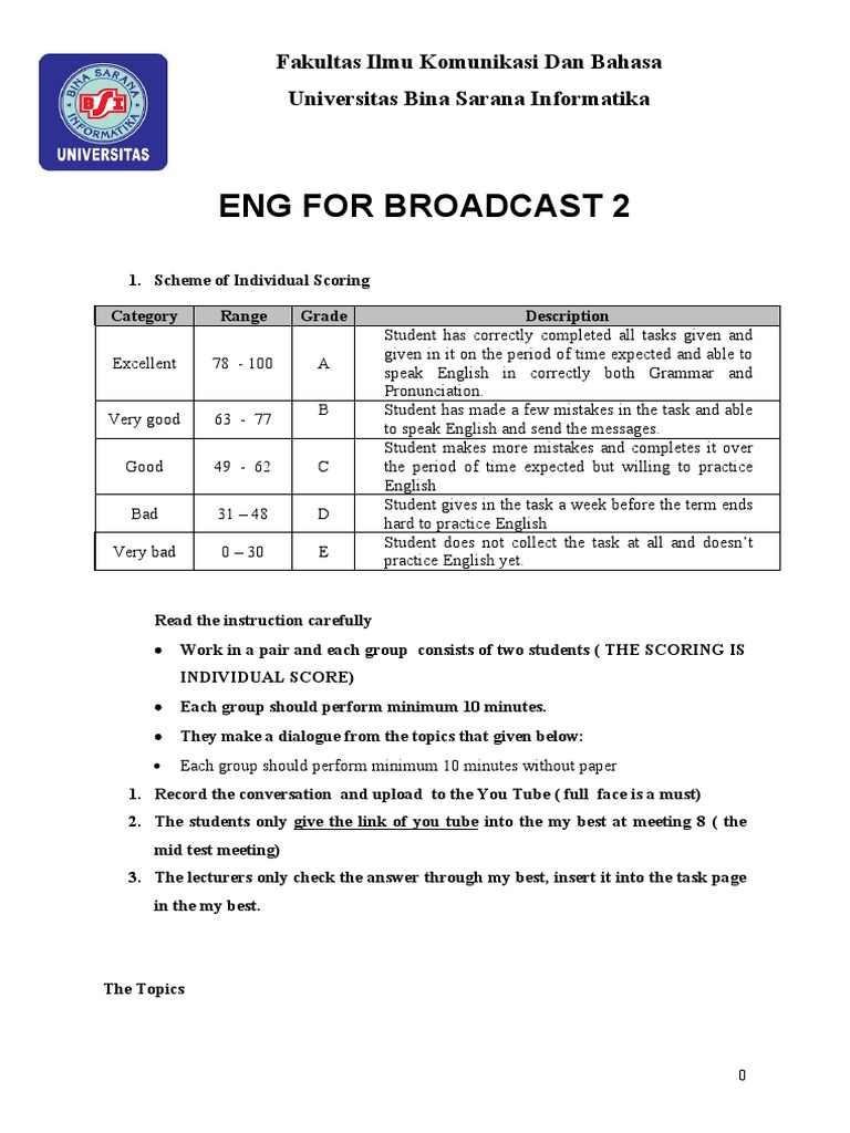 English For BROADCAST 2 | PDF | Human Communication | Communication