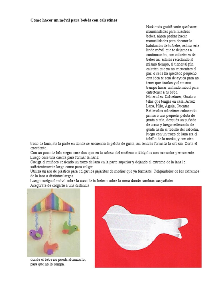 Como Hacer Un Movil | PDF | Papel