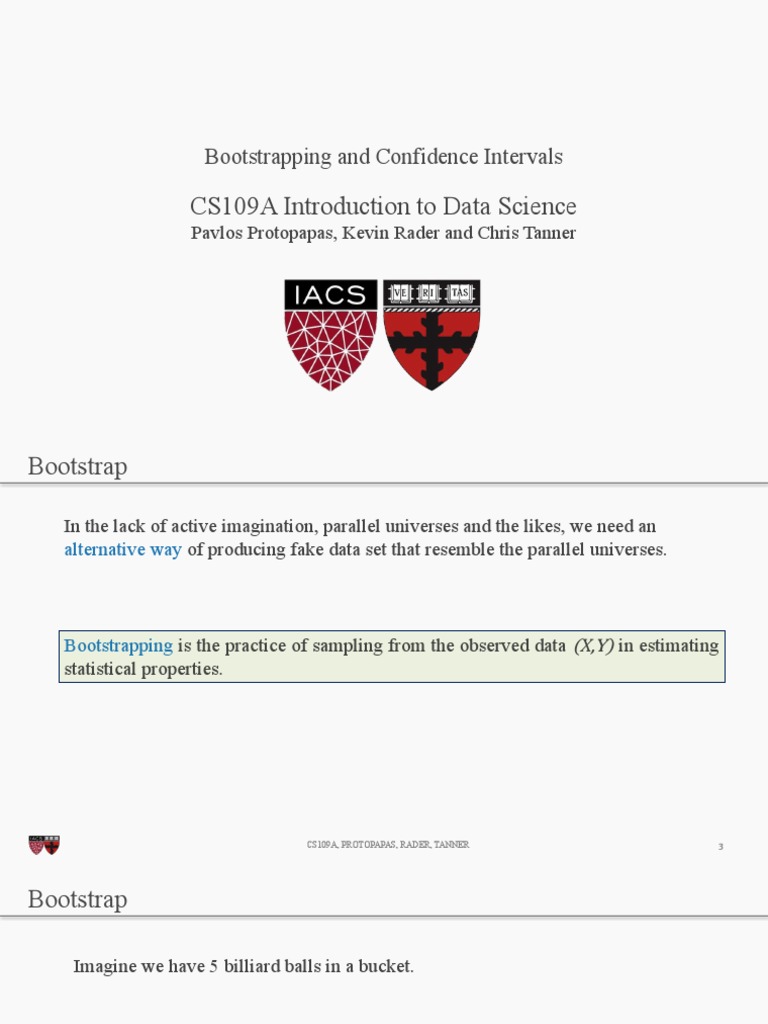 Lecture9 Inference Bootstrap Pdf Bootstrapping Statistics Standard Error