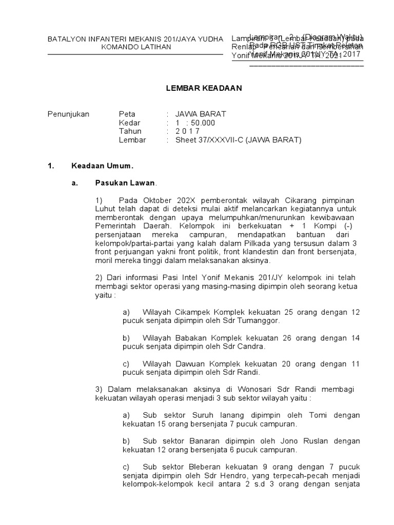 6 Lembar Keadaan LATTIS KI OK | PDF