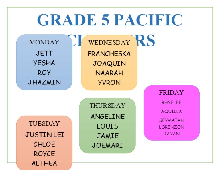 Grade 5 Cleaners | PDF