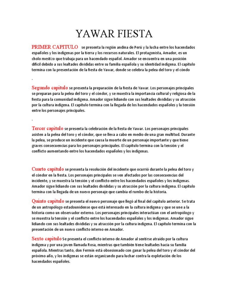 Yawar Fiesta | PDF | Ficción general