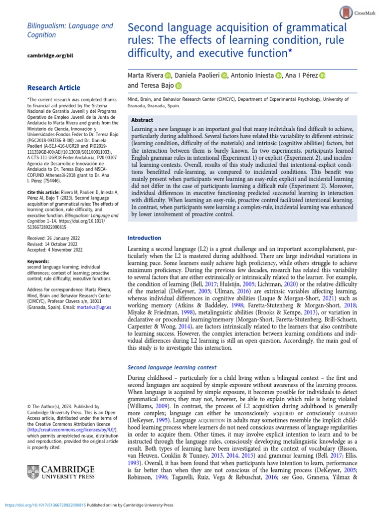 Second Language Acquisition | PDF | Second Language | Second Language ... Second Language Acquisition | PDF | Second Language | Second Language ...