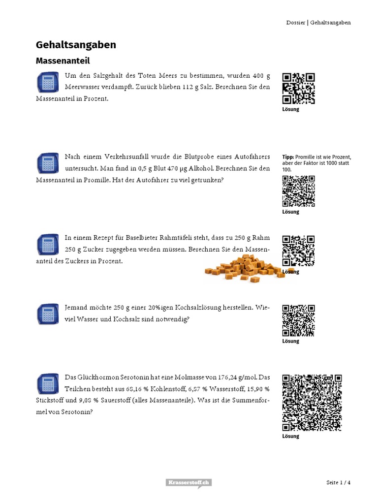 Krasserstoff - CH - 04 - Dossier - Gehaltsangaben | PDF