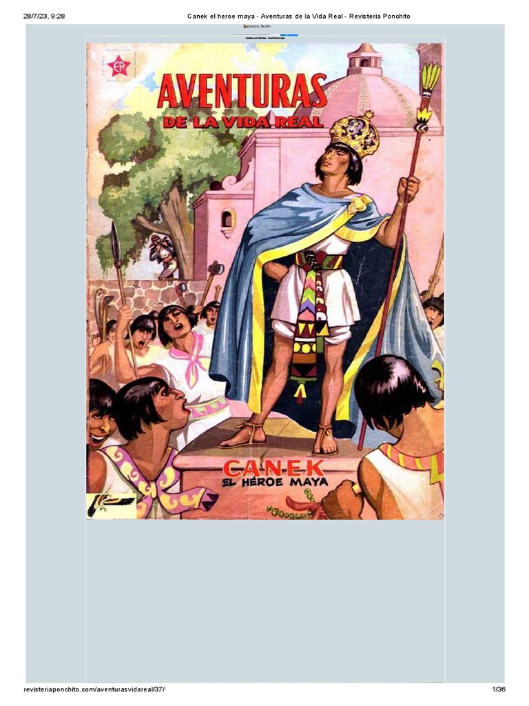 Canek El Heroe Maya - Aventuras de La Vida Real - Revisteria Ponchito | PDF
