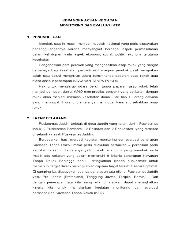 Kak Monev KTR | PDF | Business