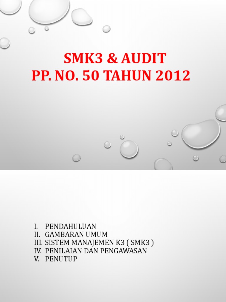Materi Implementasi SMK3 | PDF