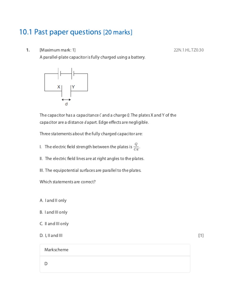 10.1 MarkScheme | PDF