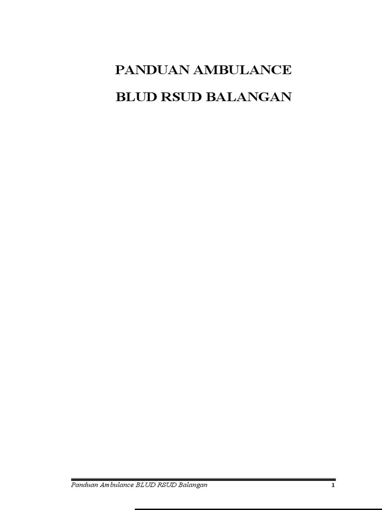 Panduan Ambulance | PDF
