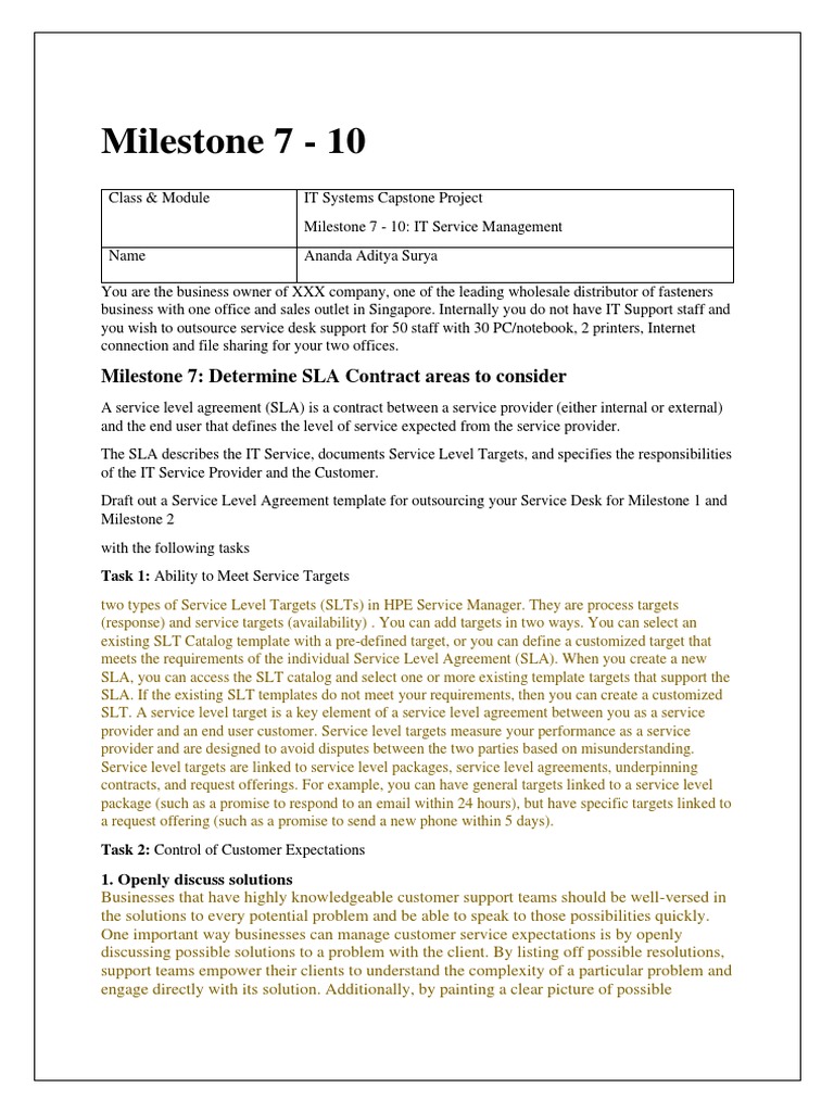 Milestone_7-10_Template_Ananda Aditya Surya | PDF | Service Level ...