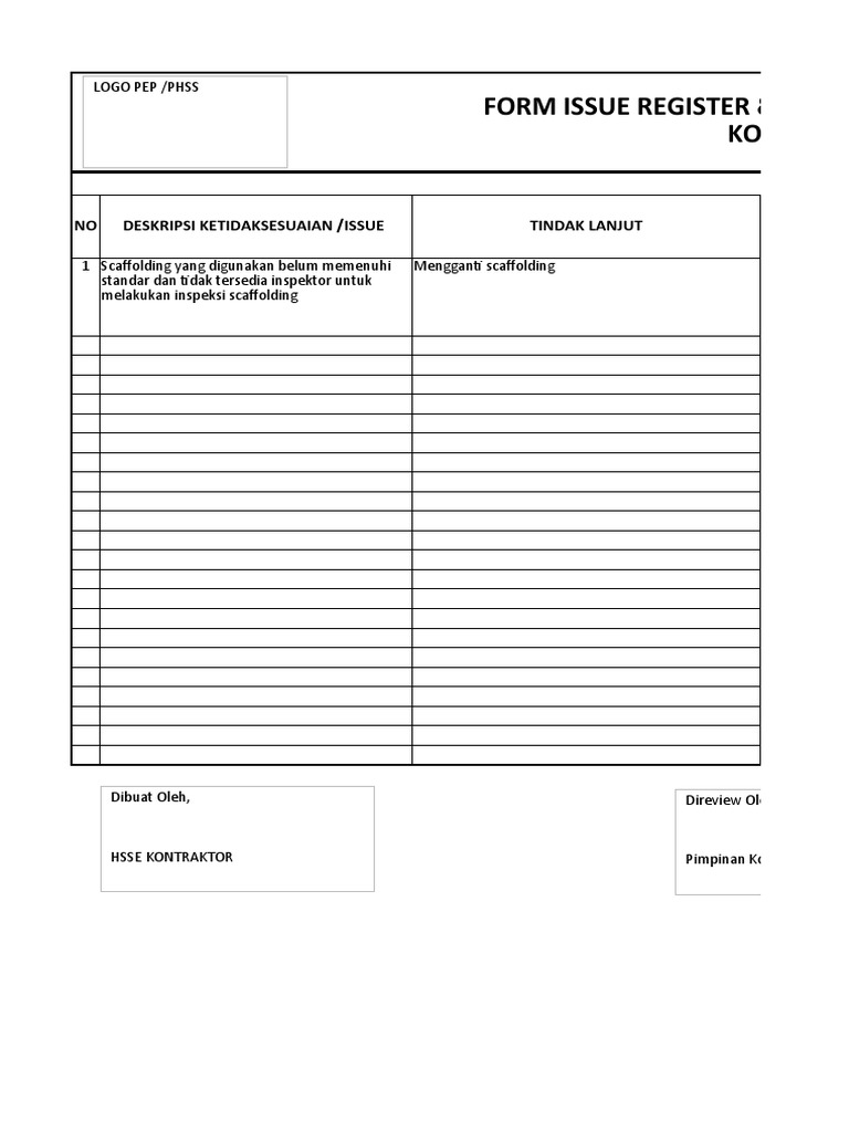 Lampiran Contoh Bridging Document | PDF
