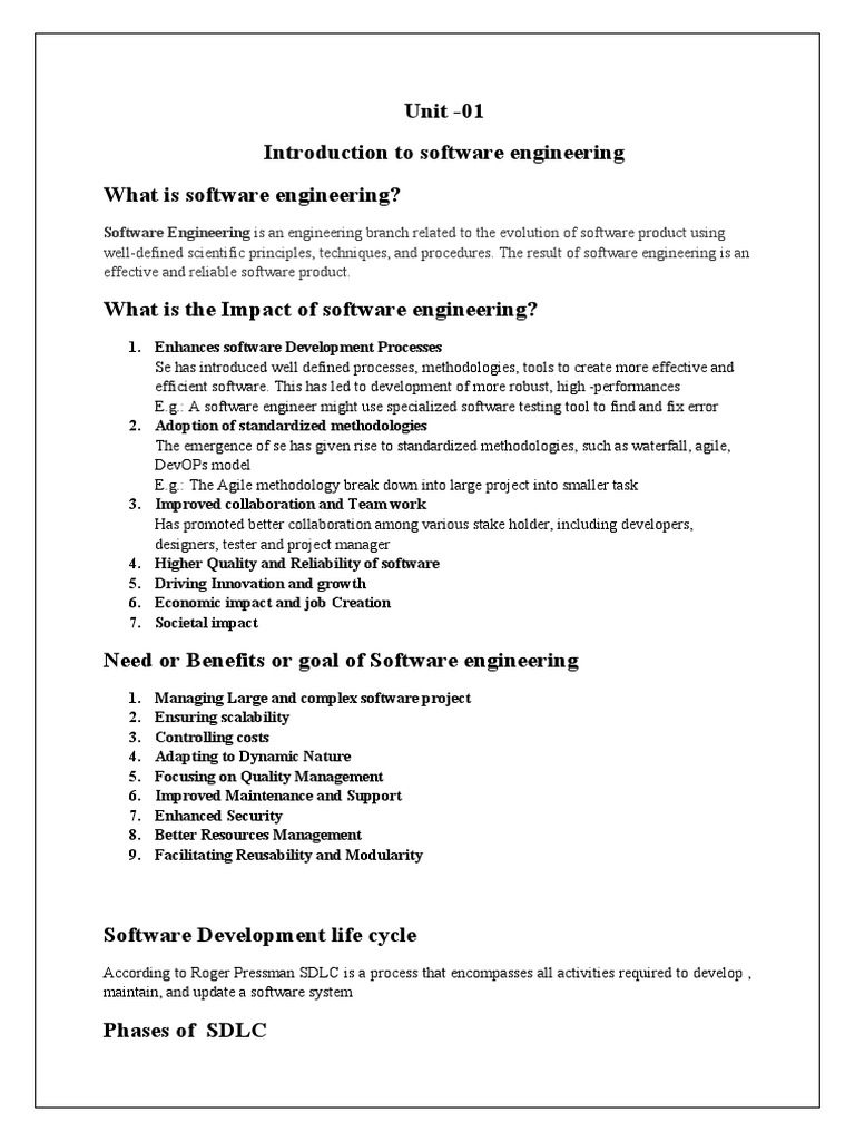 Se Notes | PDF | Software Development Process | Software Testing