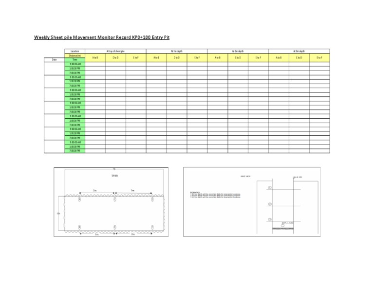 Daily Movement Record For Exit Pit | PDF