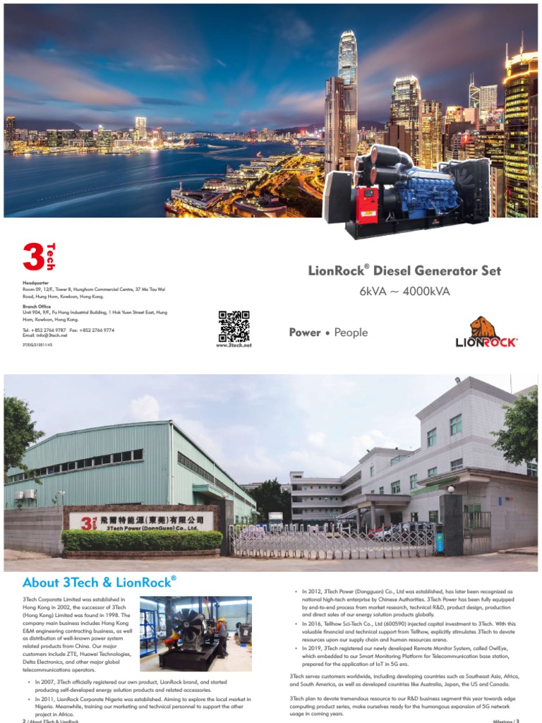LionRock Diesel Generator Sets | PDF