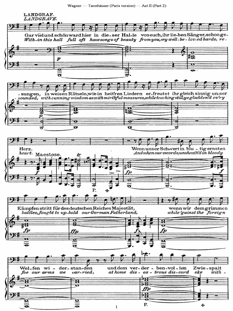 Tannhauser - Gar Viel Und Schon | PDF