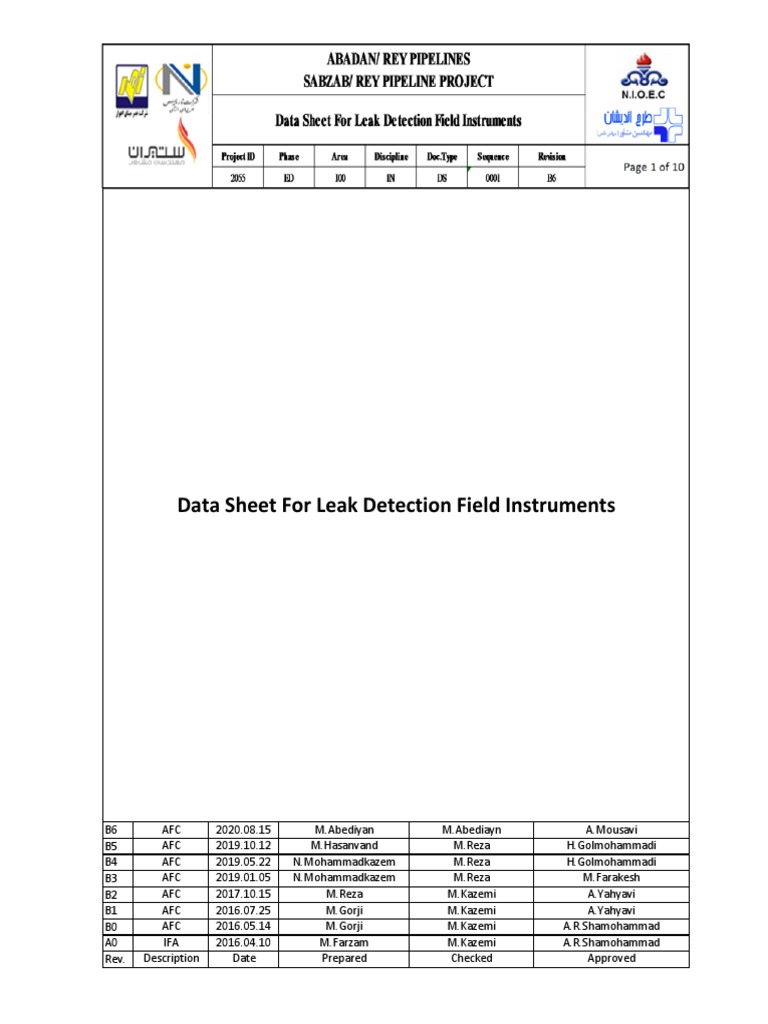 Data Sheet For LDS | PDF | Fluid Dynamics | Reynolds Number