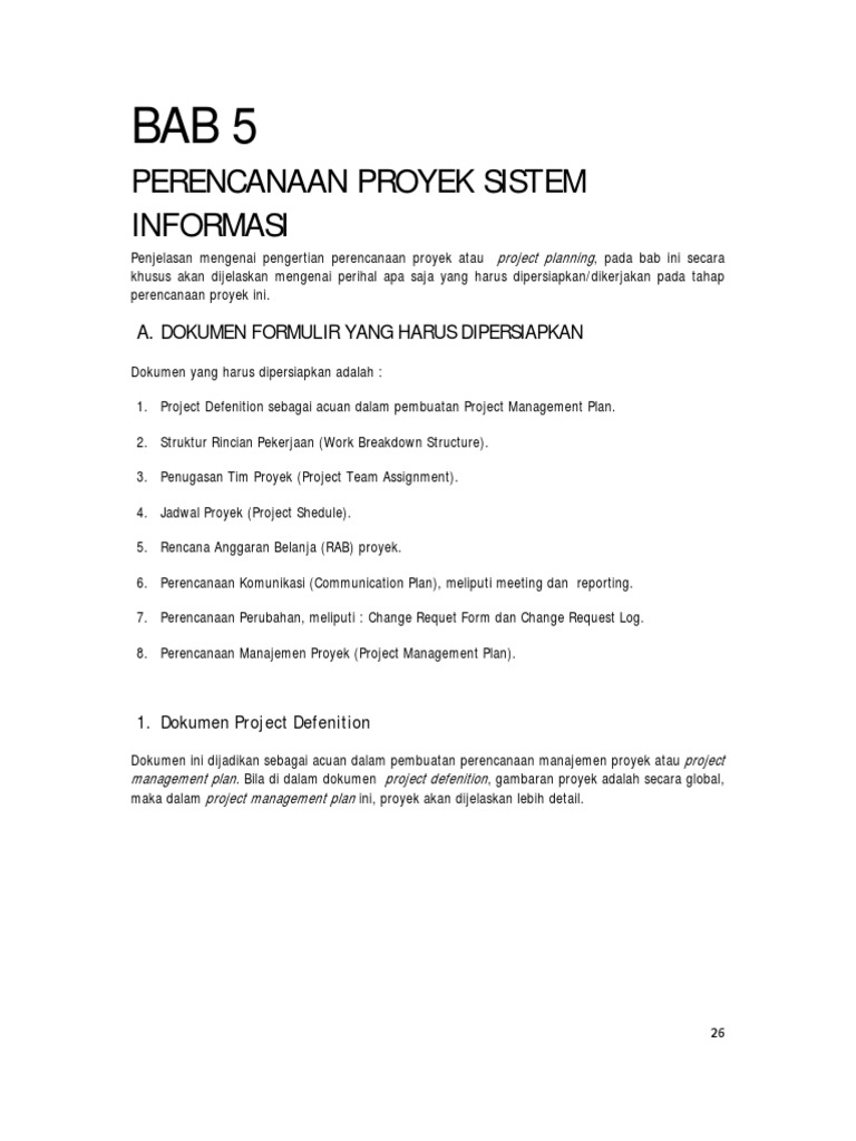 Contoh Dokumen Proyek SI | PDF