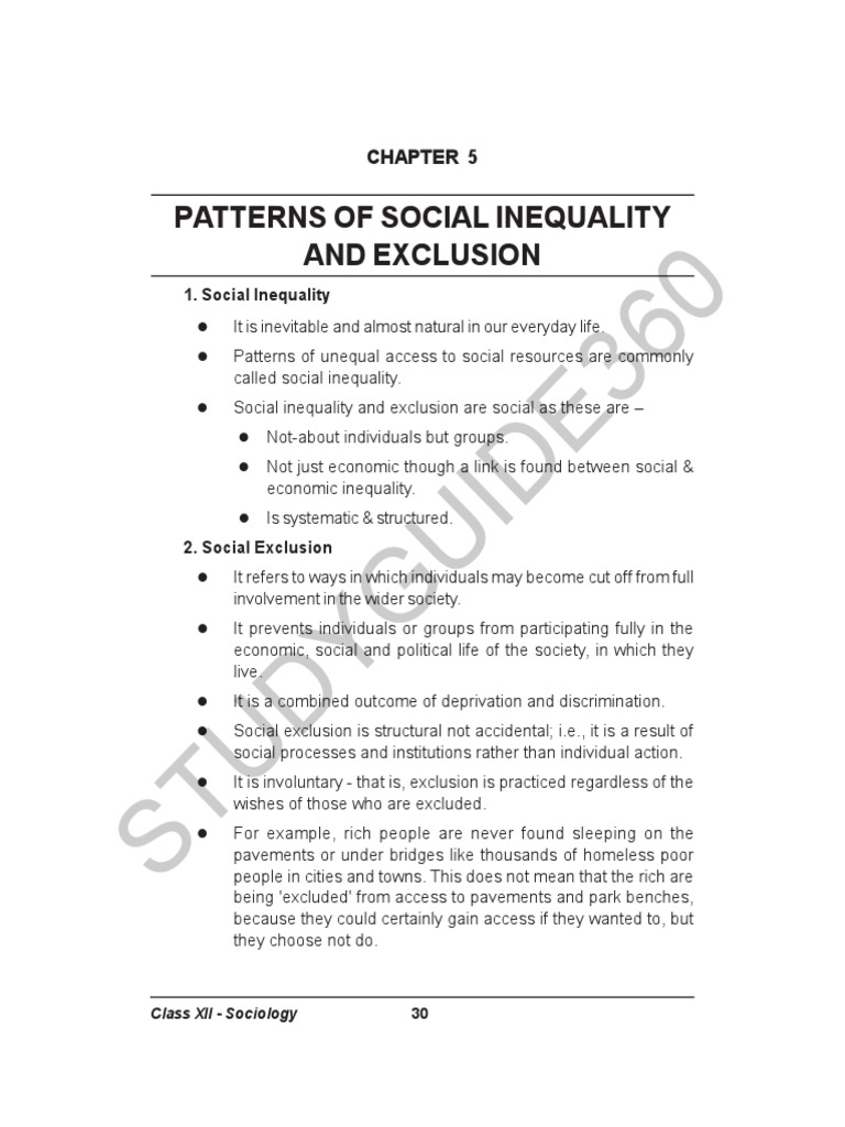 Class 12 Sociology Notes Chapter 5 Studyguide360 | PDF