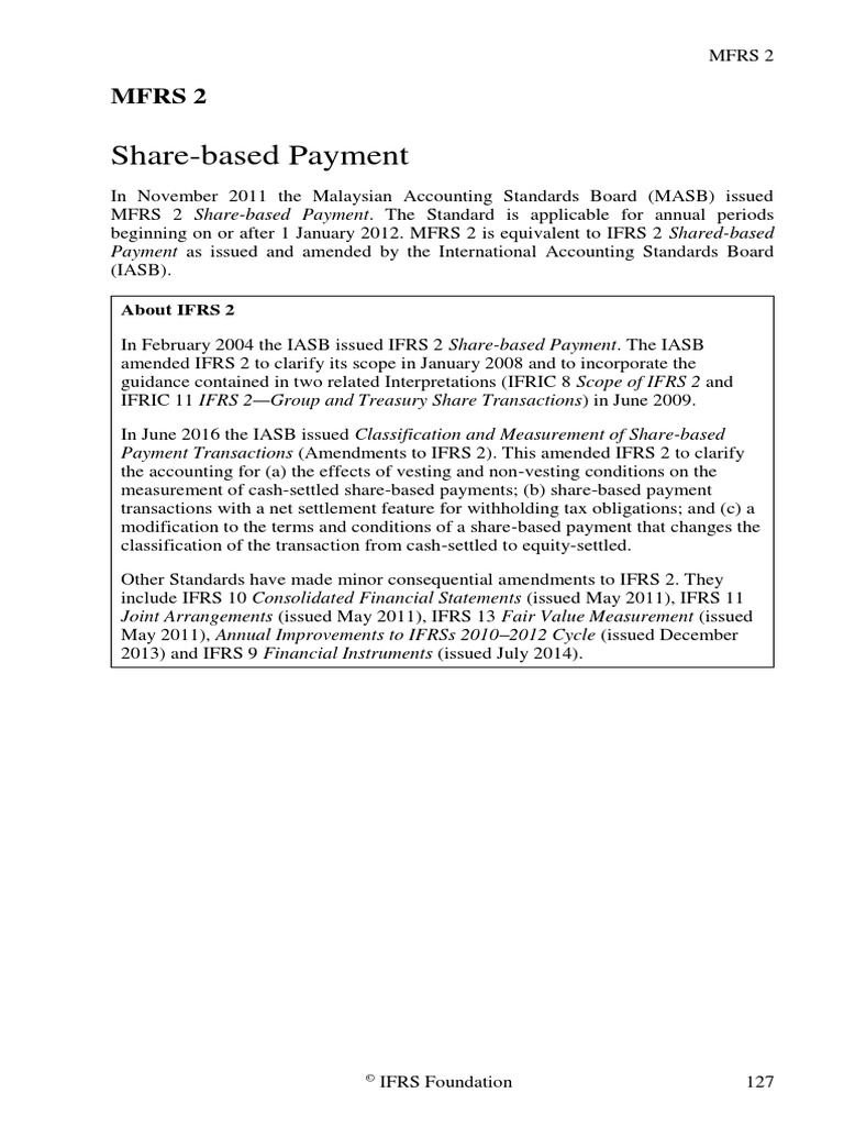 MFRS 2 | PDF | Finance & Money Management