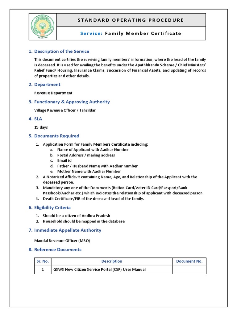 AP All Services - SOP | PDF
