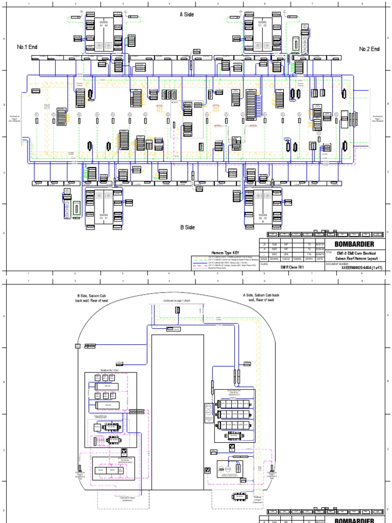 3EER400025-6454 - B EM Harness Layout - PDF, 1 | PDF