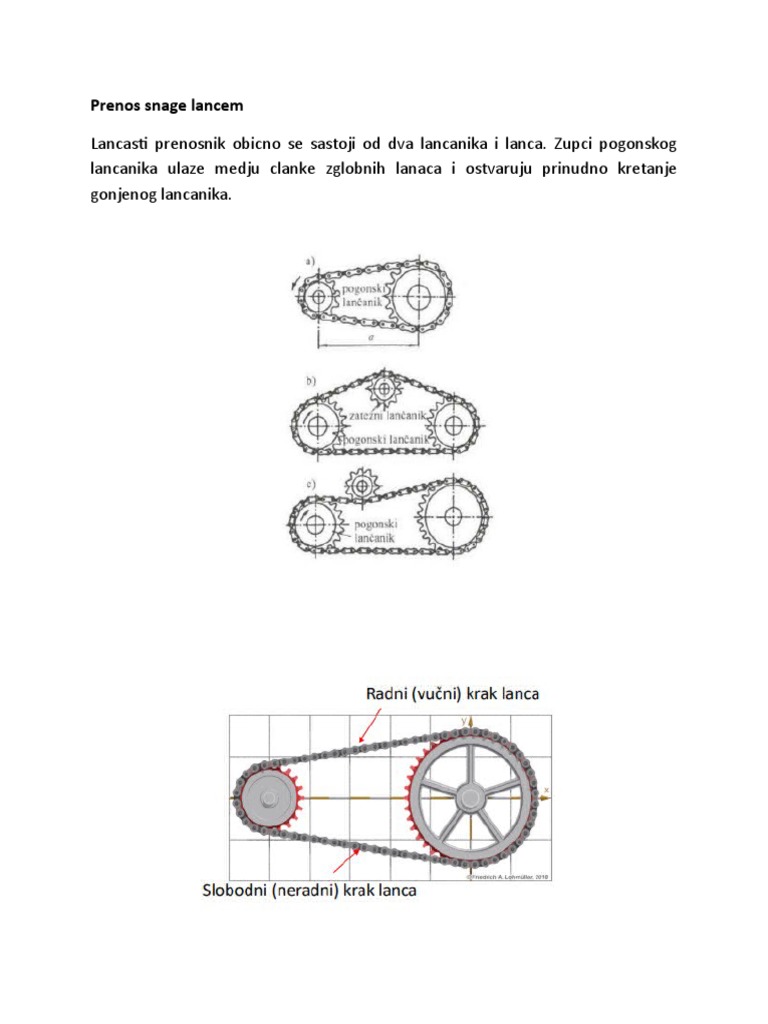 Prenos snage lancem | PDF