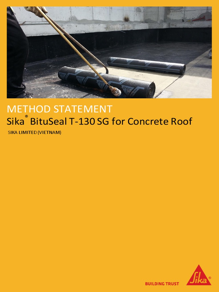 MS - Sika BituSeal T-130 SG For Concrete Roof | PDF | Technology & Engineering