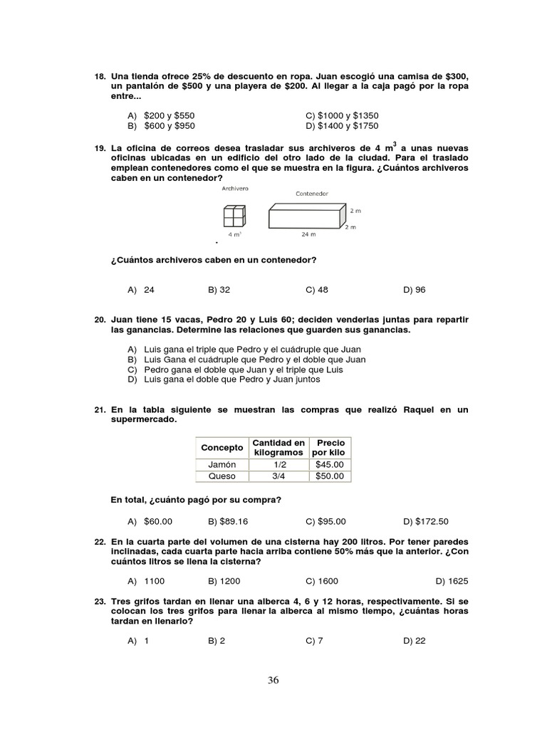 Ejercicios de Habilidad Matemática - 3 | PDF
