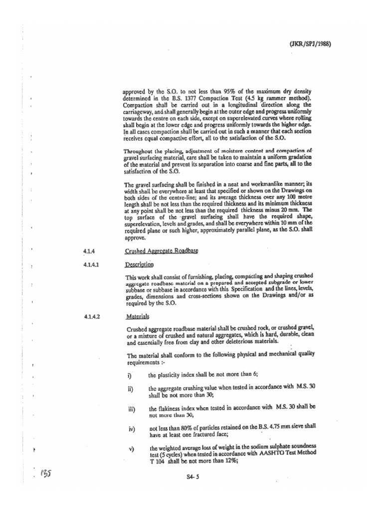 SSRW - Crushed Aggregate Roadbase | PDF