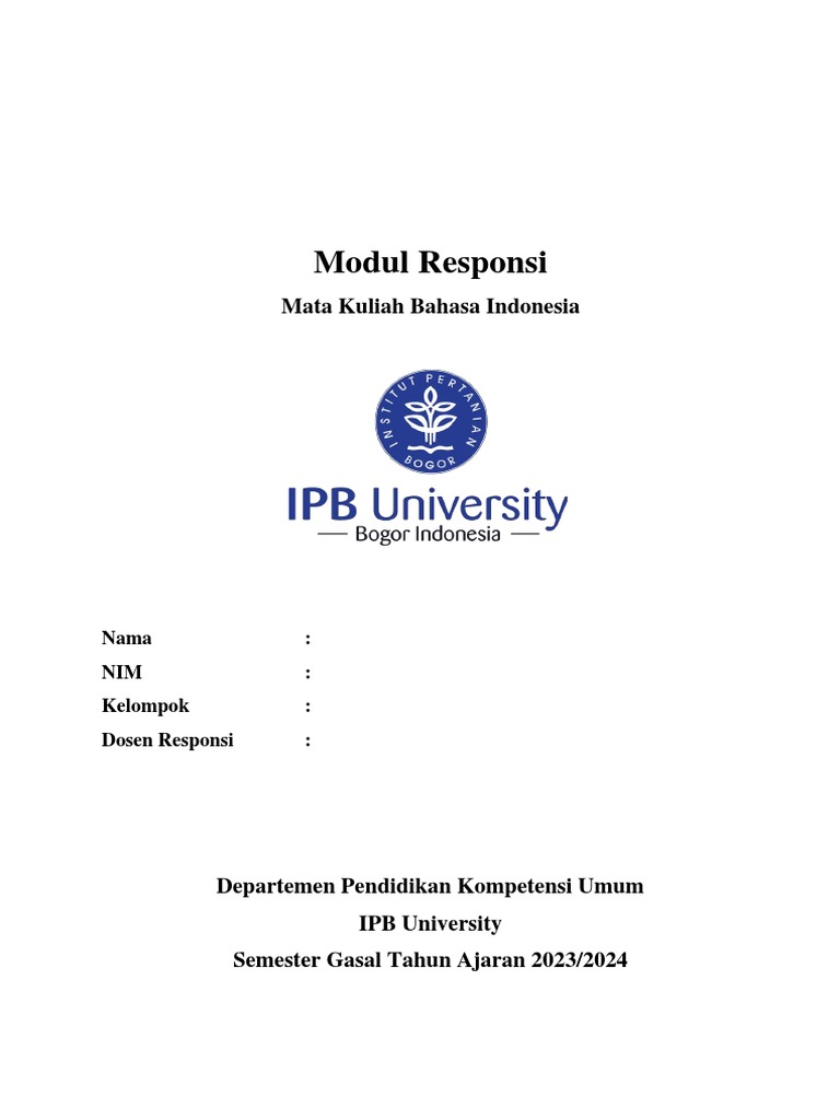 Modul Responsi DPKU Gasal 2023-2024 | PDF