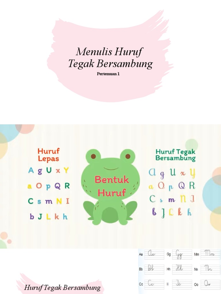 Latihan Menulis Huruf Tegak Bersambung | PDF