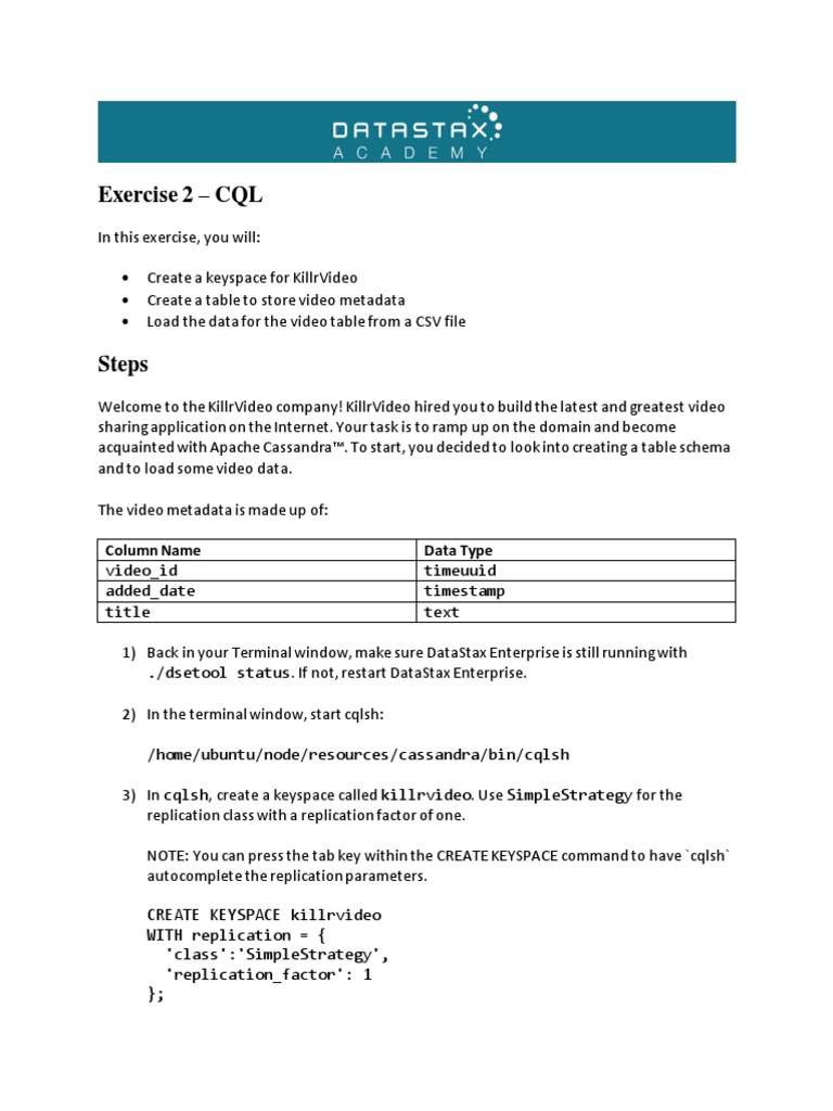 02 CQL - Solution | Download Free PDF | Information Technology | Computing