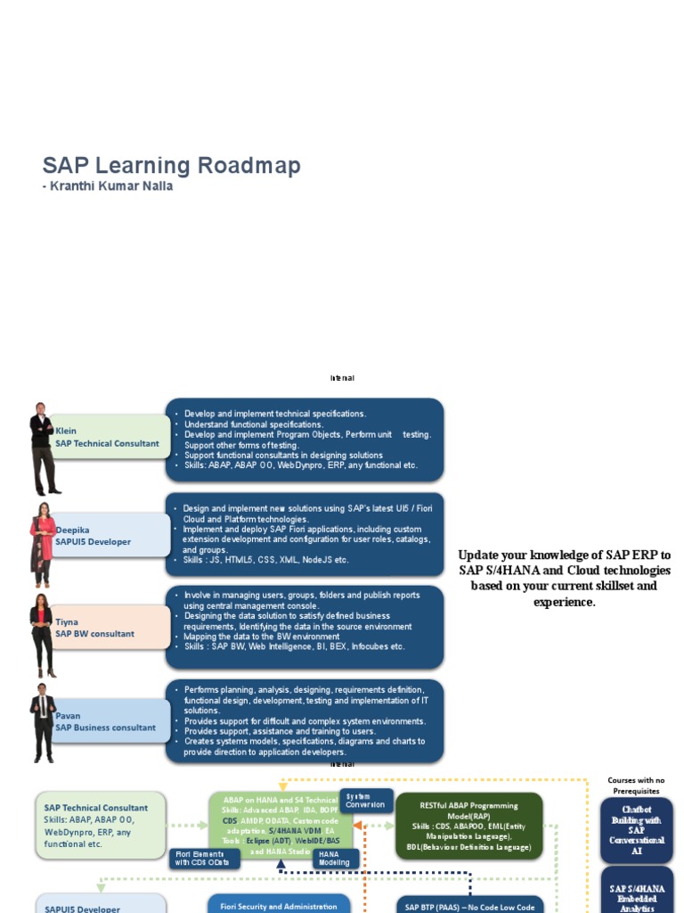 SAP Learning Roadmap for Professionals | PDF