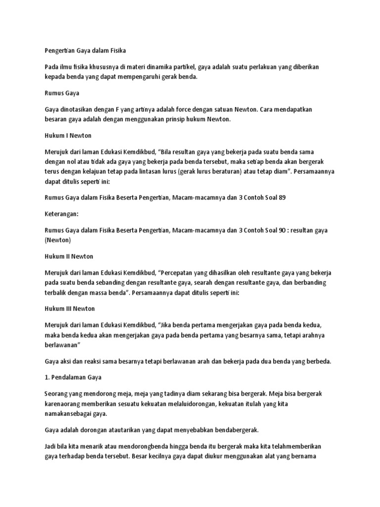 Pengertian Gaya-WPS Office | PDF