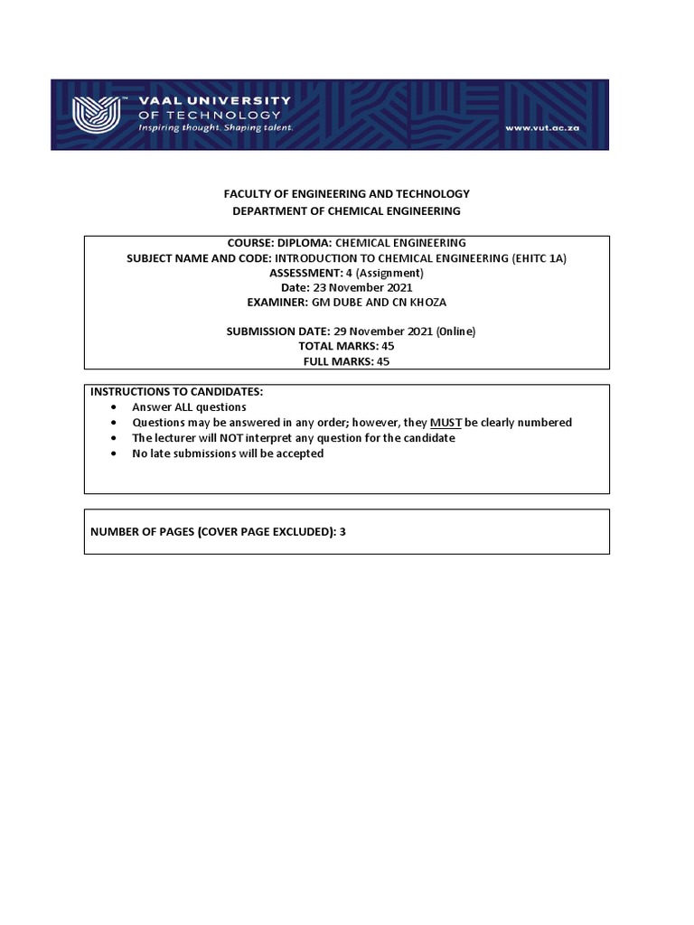 EHTIC 1A Semester Test 4 S2 2021 | PDF | Steam | Sugarcane