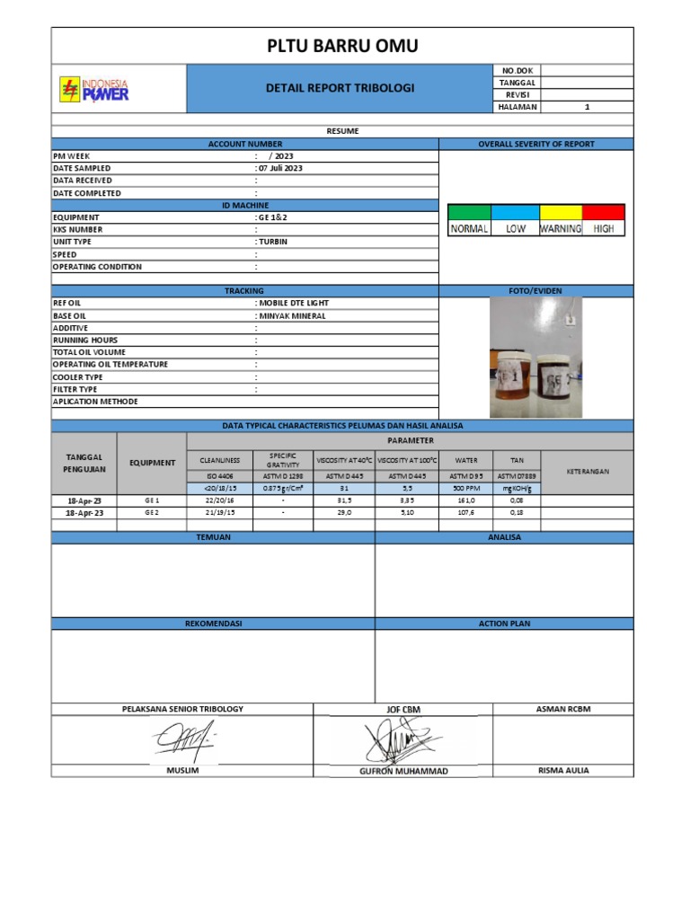 Tribology PLTG Tello Ge - 07 Juli 2023 | PDF | Physical Sciences ...