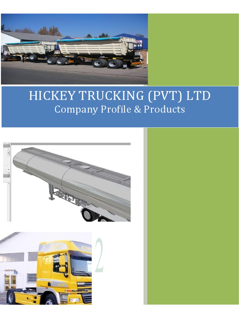 Hickey Trucking Company Profile GT | PDF | Corporate Governance ...