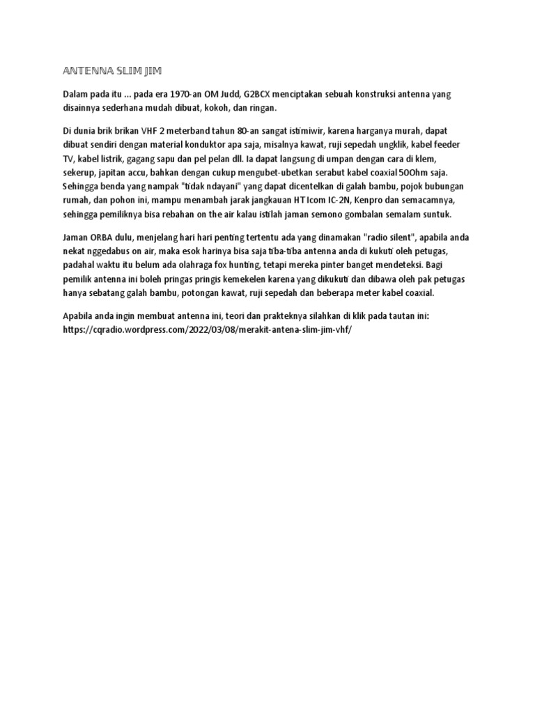 Antena Slim Jim | PDF