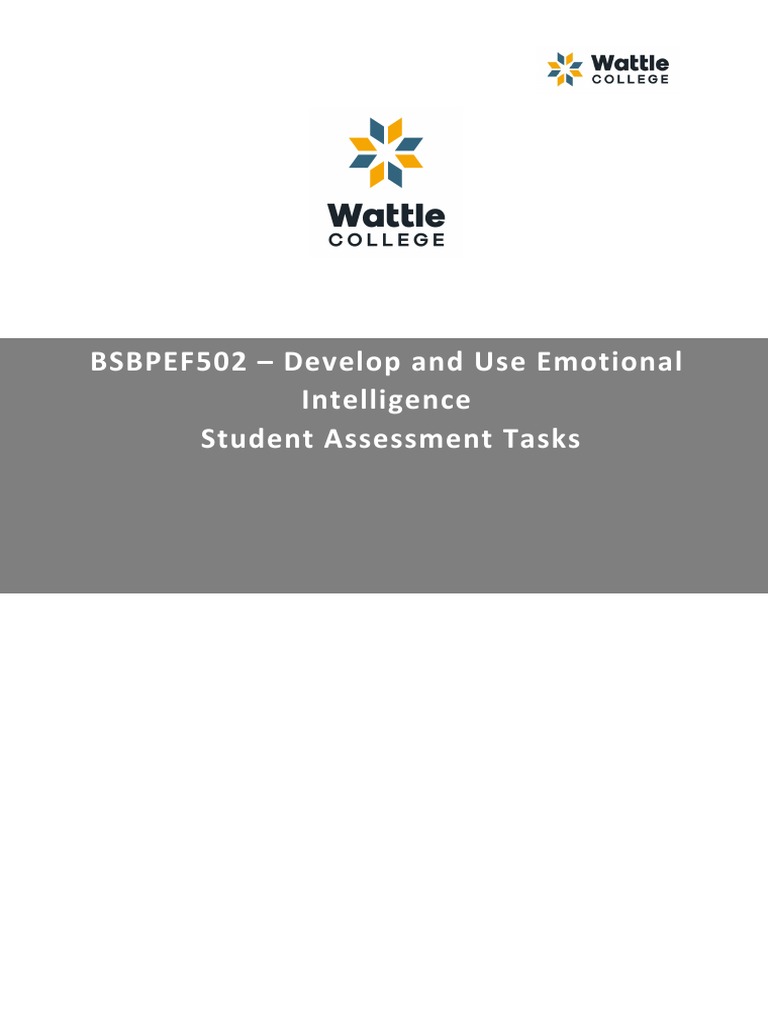 BSBPEF502 Student Assessment Tasks | PDF