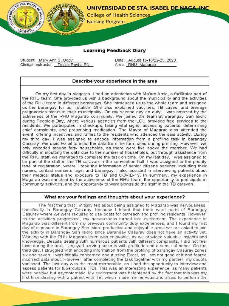 LFD Template | PDF | Experience | Patient