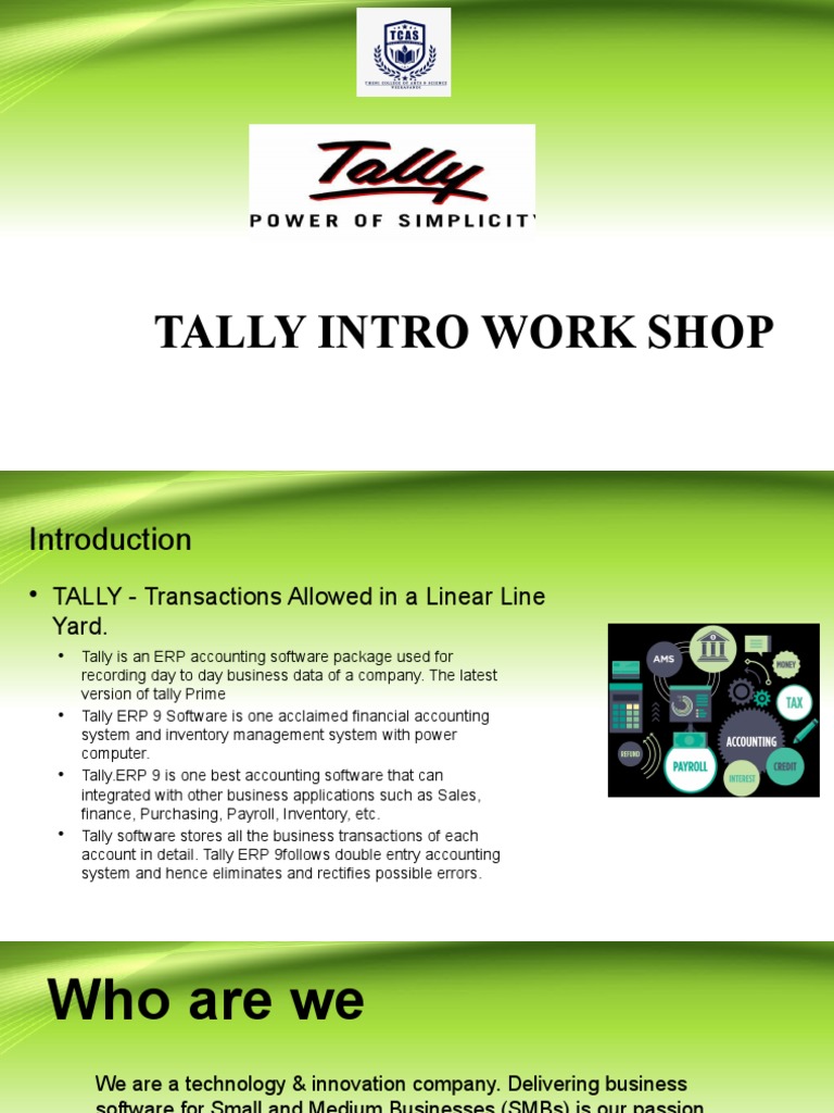 Tally Workshop | PDF | Enterprise Resource Planning | Databases