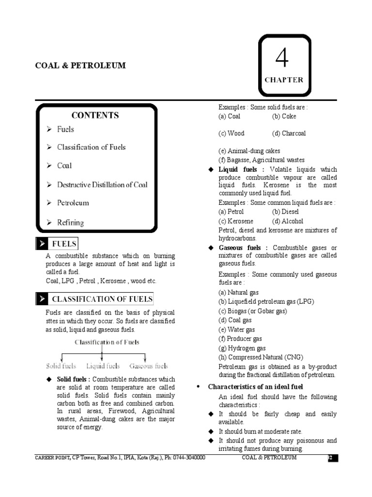 Coal & Petroleum | PDF | Fuels | Petroleum