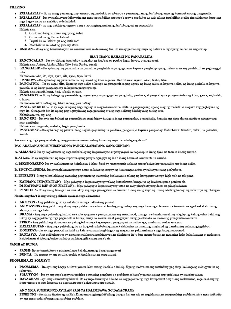 Filipino | PDF