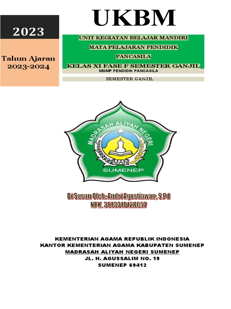 Ukbm KLS Xi Fase F Ganjil | PDF