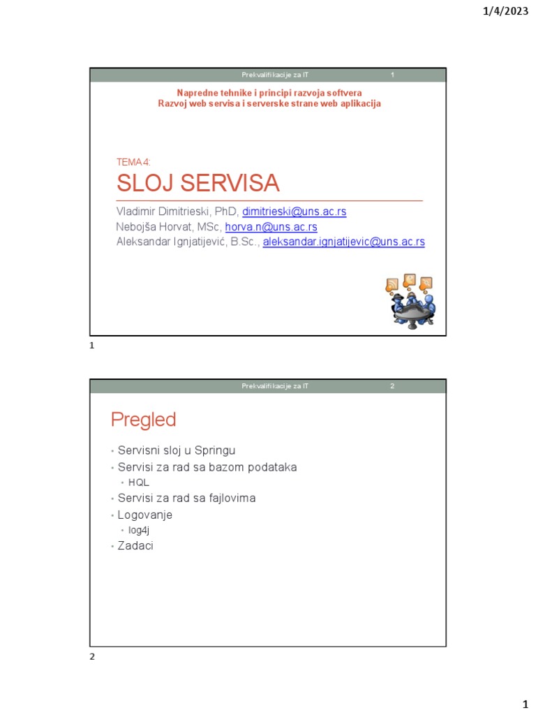 IT Obuka SD BE T4 | PDF