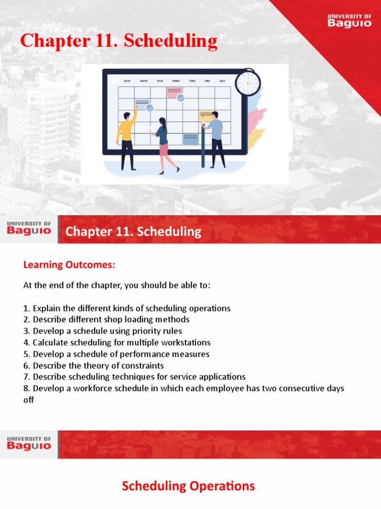 Chapter 11. Scheduling | PDF | Computers