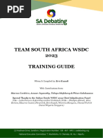 WSDC Debate Format Overview | PDF | Argument | Truth