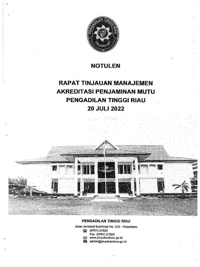 Notulen Rapat RTM 2022 | PDF