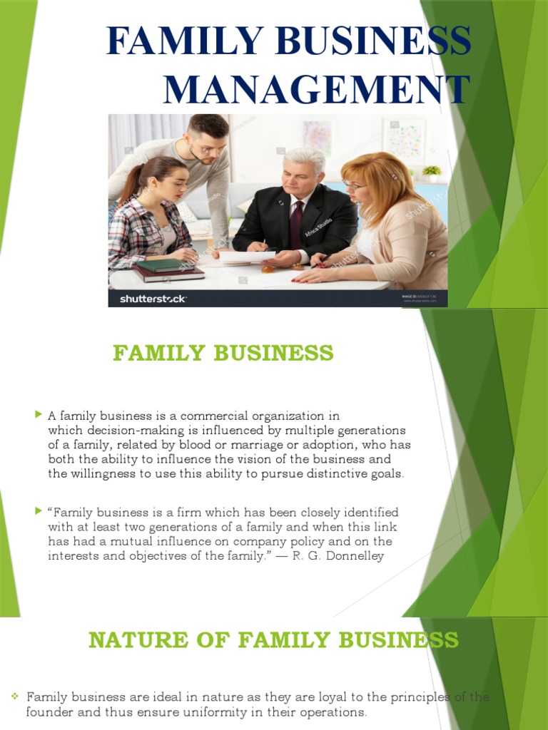 FAMILY BUSINESS MANAGEMENT | PDF | Entrepreneurship | Family
