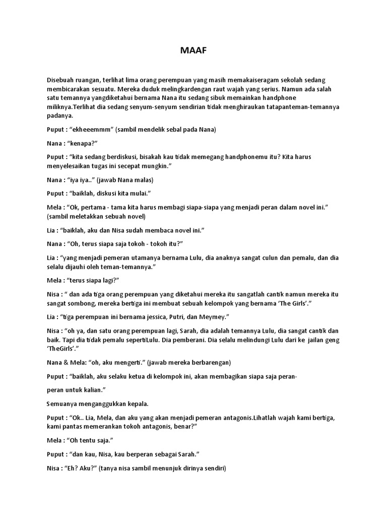 Naskah Indonesia XII MIPA 5 Kel 2 | PDF